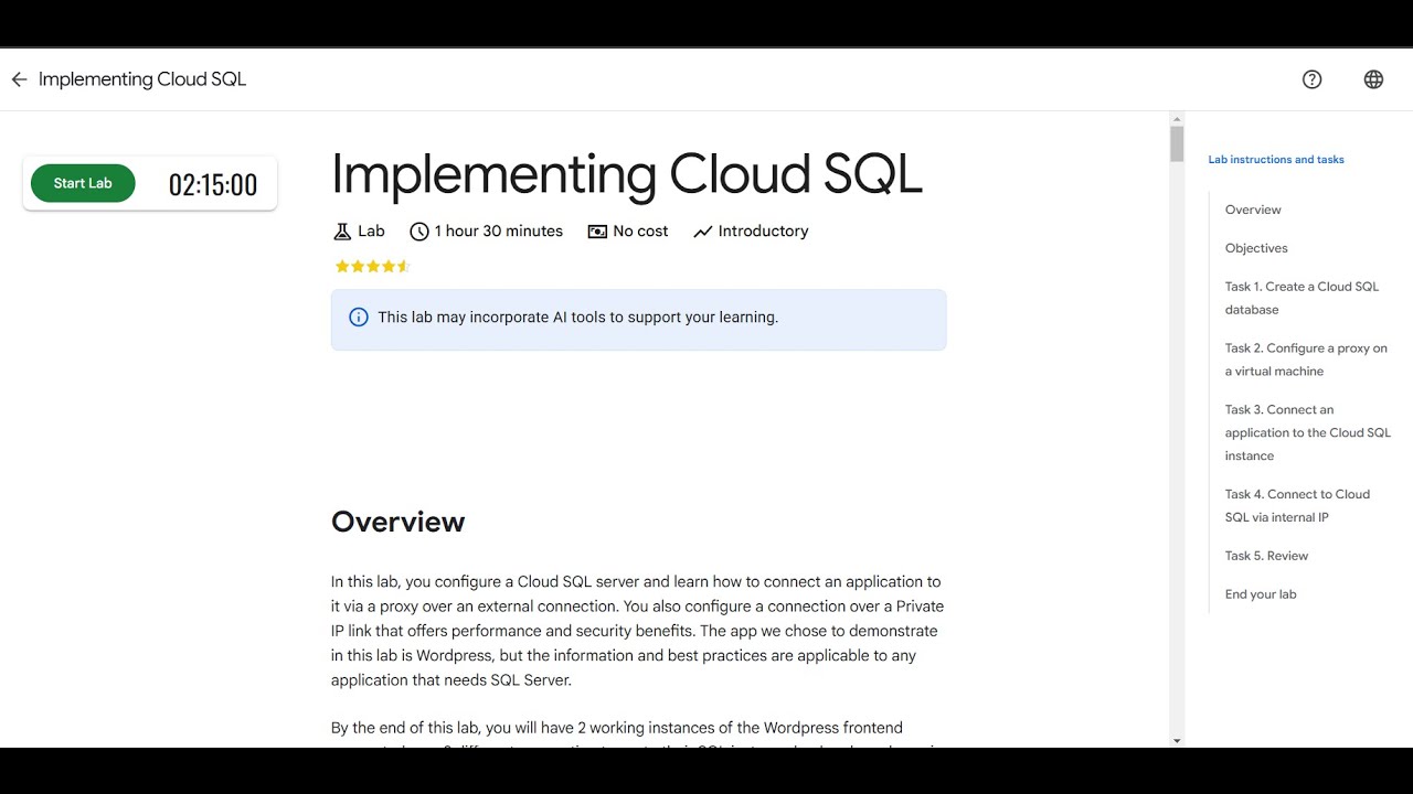 Implementing Cloud SQL | Lab solution #arcade2025