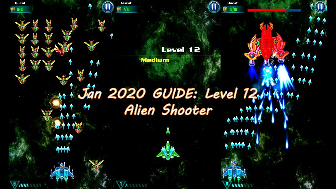 Jan 2020 GUIDE: Level 12 Alien Shooter | Tips Tricks for Game Player | Best Space Galaxy Attack