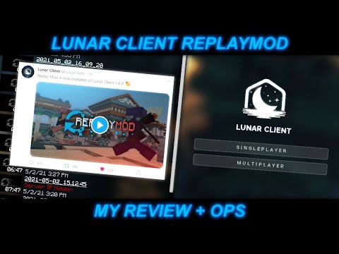 NEW LUNAR CLIENT REPLAYMOD (REVIEW + OPS) #byebadlion #goodbyebadlion
