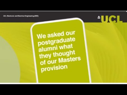 Interested in pursuing your Masters with UCL Electronic and Electrical Engineering?