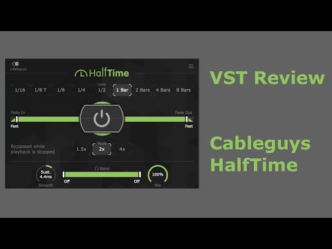 VST Review - Cableguys HalfTime. Turn tracks halftime in realtime! Done in Reaper.