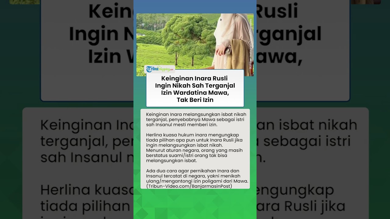 Keinginan Inara Rusli Ingin Nikah Sah Terganjal Izin Wardatina Mawa ...