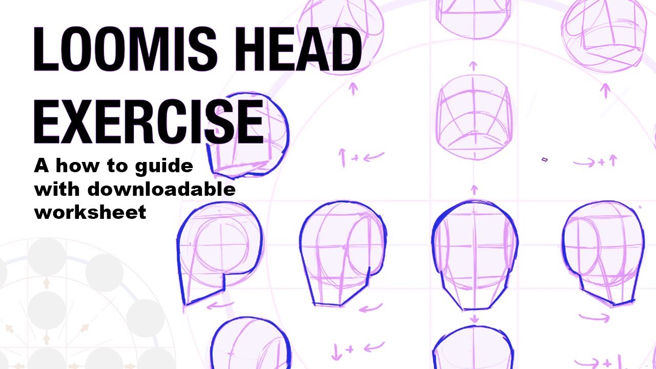 Unlock Drawing Mastery: The Loomis Method for Heads + Free Worksheet
