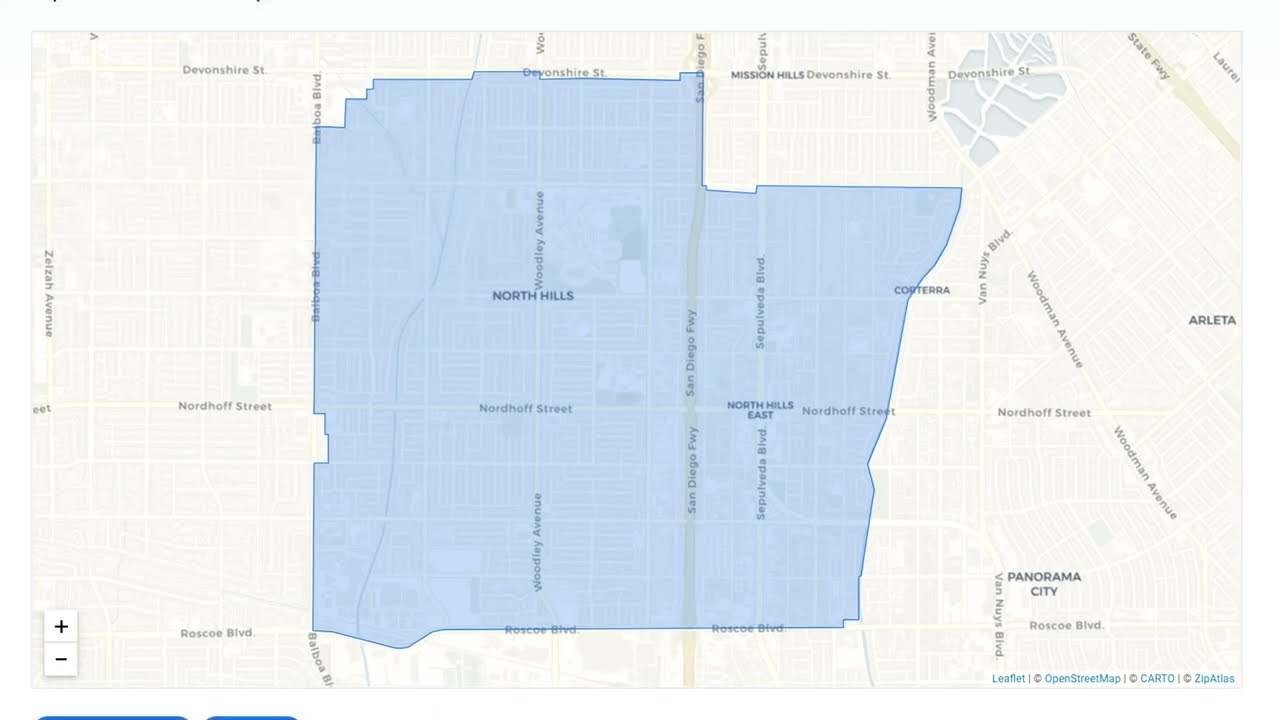 Zip Code 91343 (CA) Social & Economic Profile