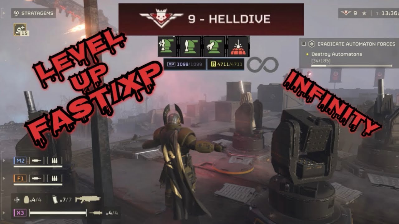 Infinite XP/ 1-50 Level up FAST | HELLDIVERS 2 #helldivers2 #levelup