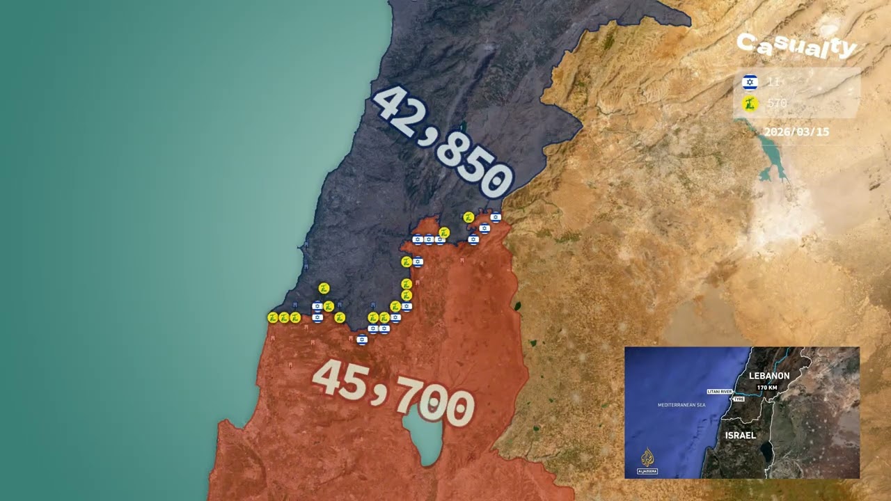 Israel–Lebanon Conflict (2026) Using Google Maps