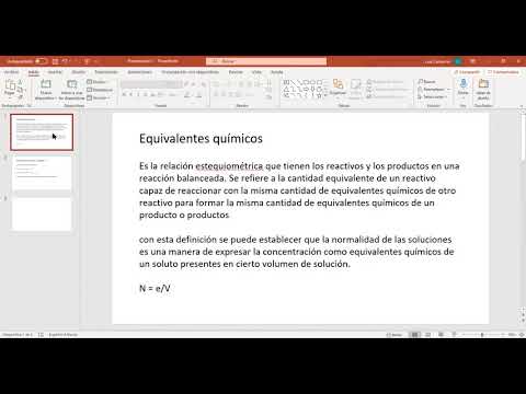 Cálculo de Equivalentes Químicos parte 1