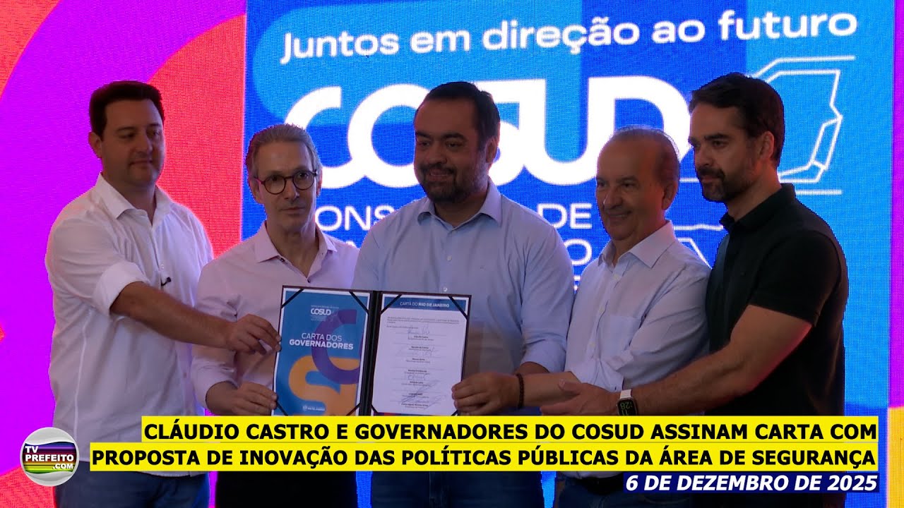 Cláudio Castro and the governors of the South and Southeast regions present the Rio de Janeiro Ch...