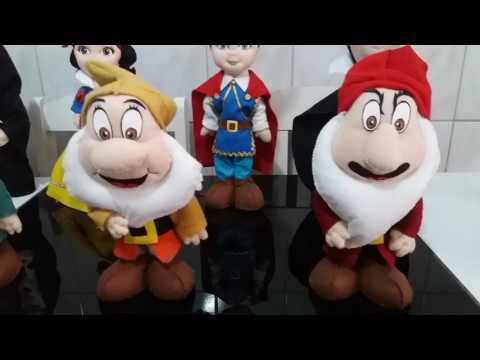 Kit Branca de neve e os sete anões em feltro.