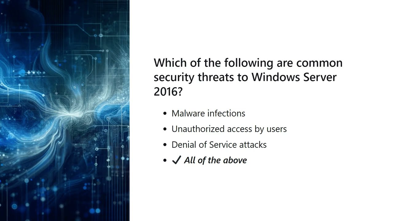 Microsoft 70 744 Securing Windows Server 2016 Exam