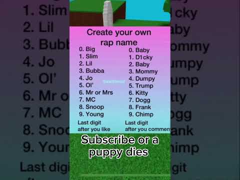 Make Your Rap Nameโฆ #shorts #memes
