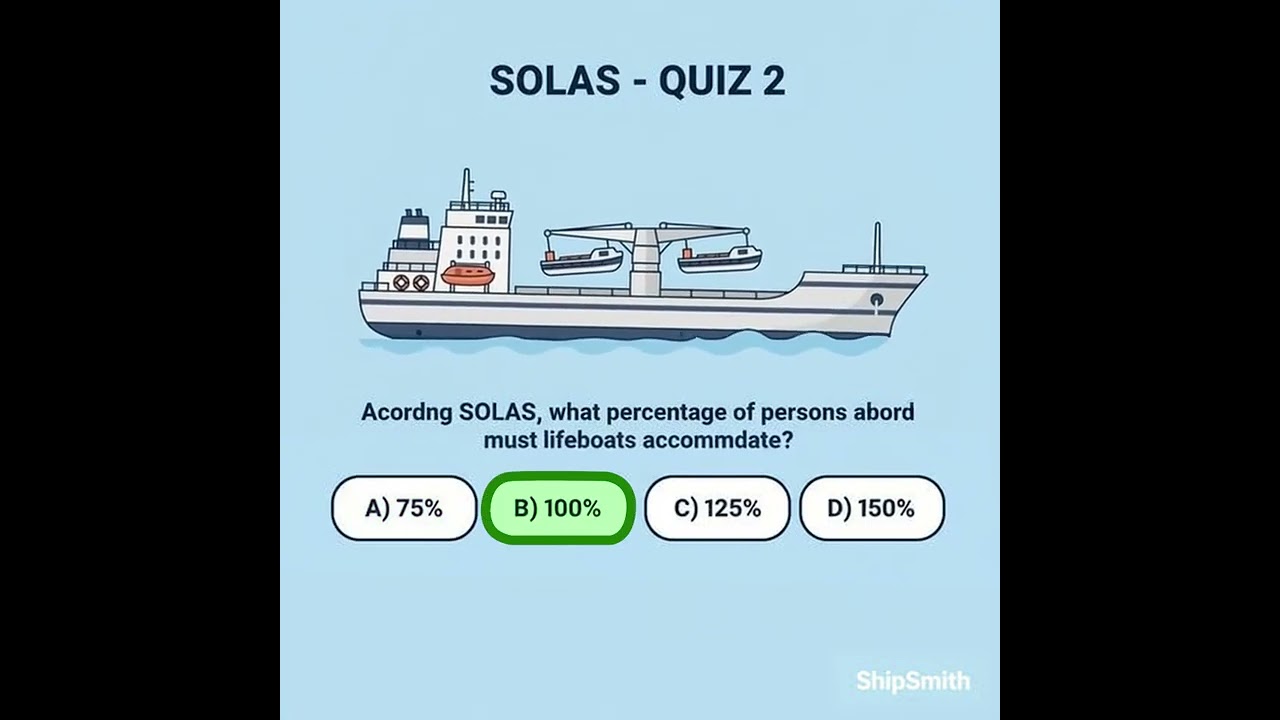 SOLAS Lifeboat Requirements Quiz: Know Your Safety Standards 🚢⚓