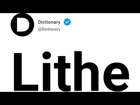 Lithe Meaning In English