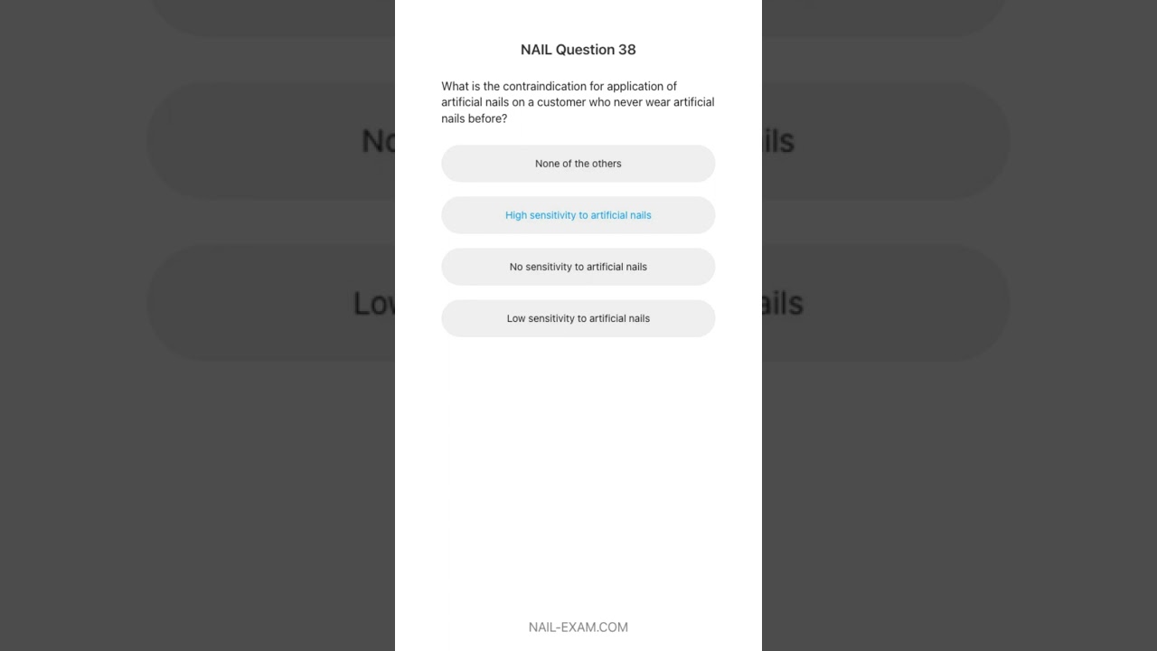 NAIL Practice Test 2023 #38: Question and Correct Answer