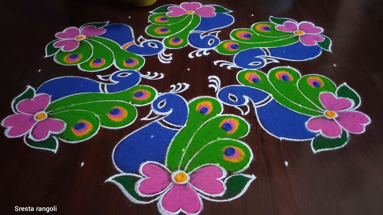 13 - 7 Dots Sankranti Chukkala Muggulu Color Muggulu - Rangoli Designs ...