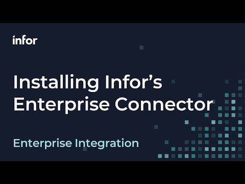 How to install Infor's Enterprise Connector