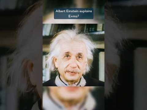 Albert Einstein explains the theory of relativity (E=mc²) ❤️ Colorized, upscaled and audio enhanced