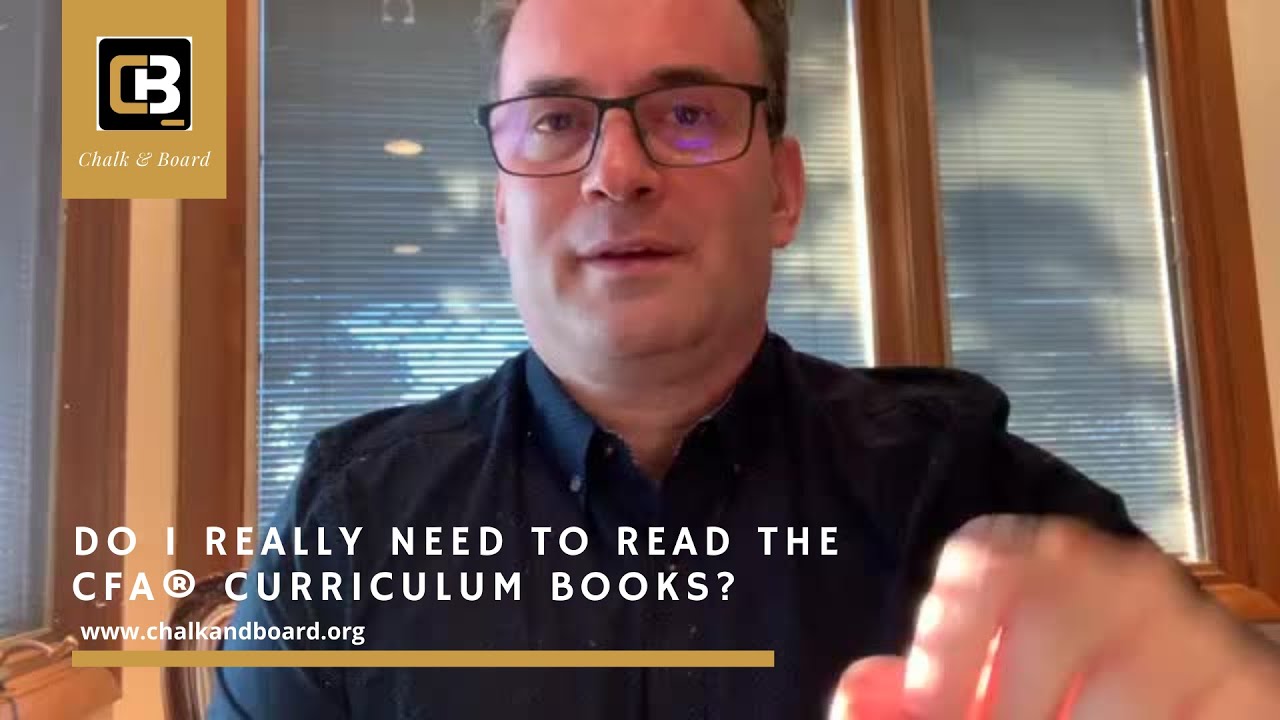 Hey Nathan! Do I REALLY Have To Read the CFA Curriculum Books?
