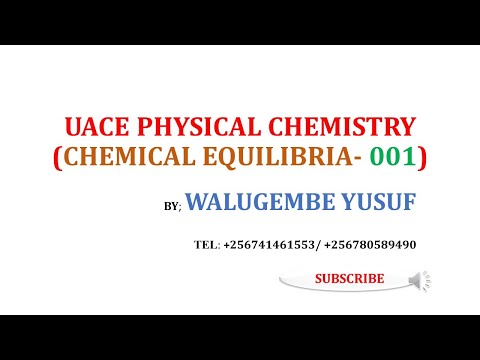 CHEMICAL EQUILIBRIA-001 [BEST FOR S5 & S6]