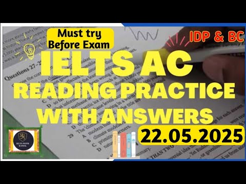IELTS Reading practice test 2025 With Answers | 22.05.2025 | IELTS Reading Practice Test