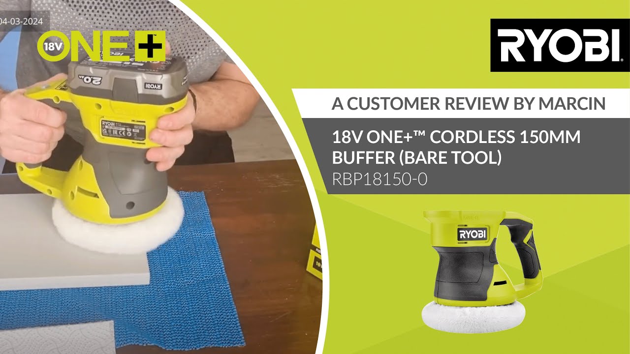 Ryobi ONE+ 150mm Buffer Kit (1x 2.0Ah) 18V RBP18150-120