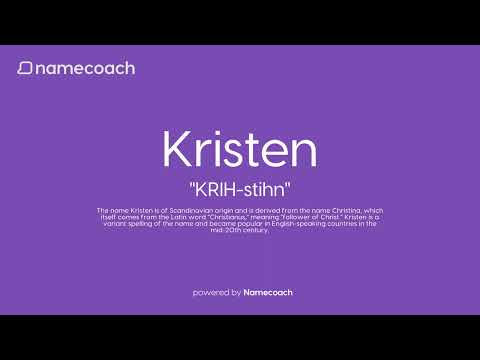 How to Pronounce Kristen