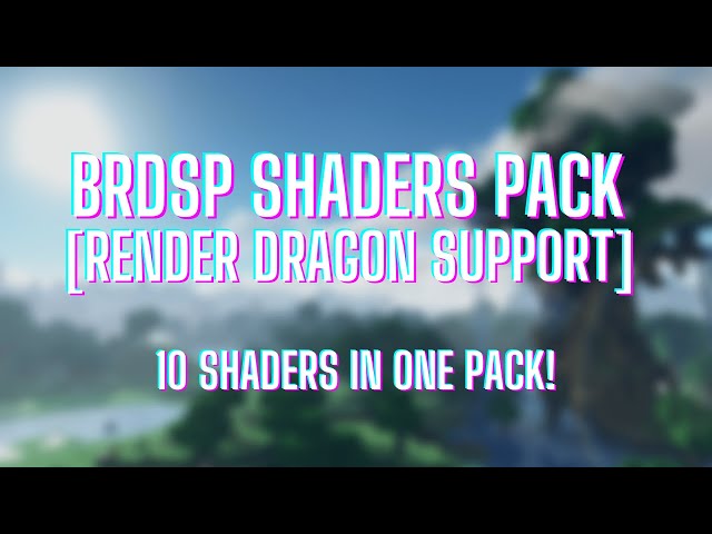 BRDSP Shaders Pack [Render Dragon Support] | 10 Shaders in 1 Pack Minecraft Texture Pack