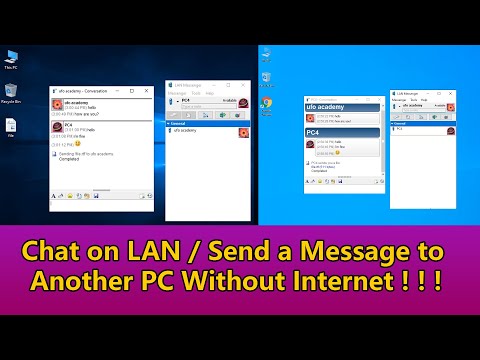 How to install and use LAN messenger / Send Message on LAN
