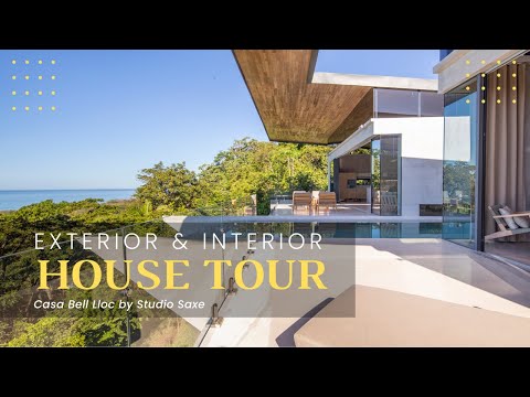 Casa Bell Lloc - Concrete House Design With Sweeping Roof And Unobstructed Views On A Lush Hillside