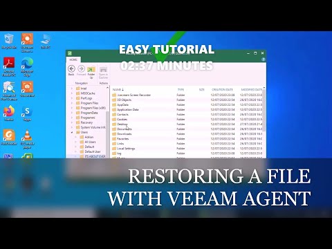 How to restore a file with Veeam.