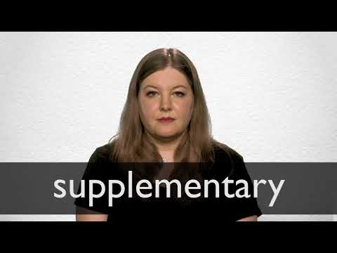 How to pronounce SUPPLEMENTARY in British English