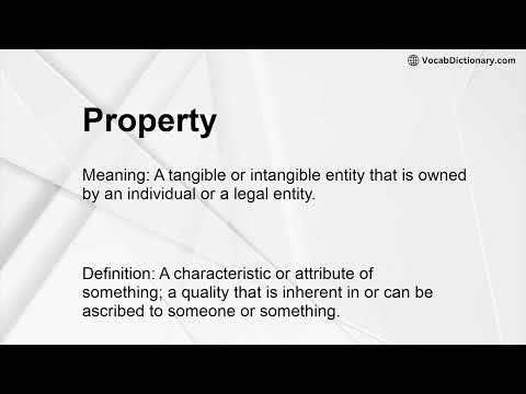 Property Meaning