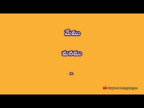 Meaning of We in Telugu | We in Telugu | We