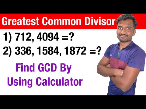 How To Find The Greatest Common Divisor By Using Calculator | Math Trick |