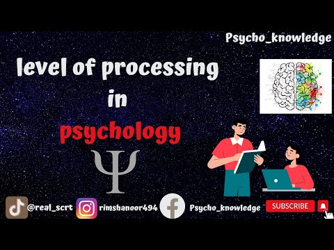 Level of Processing in Psychology? Craik and Lockhart processing model in Urdu & hindi #psychology
