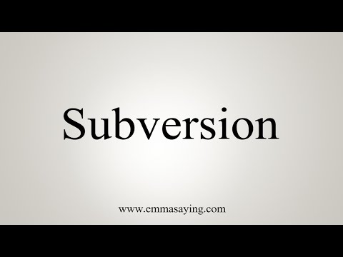 How To Say Subversion
