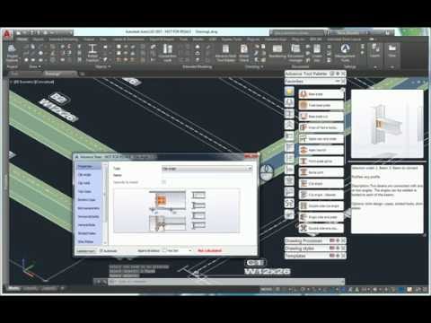 Tracing PDF structural plans in Advance Steel