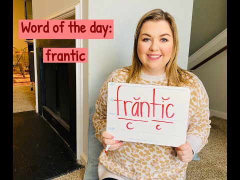 Word of the day: frantic and -ic endings