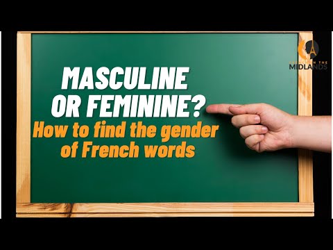 How to find the gender of French words - Masculine or Feminine?