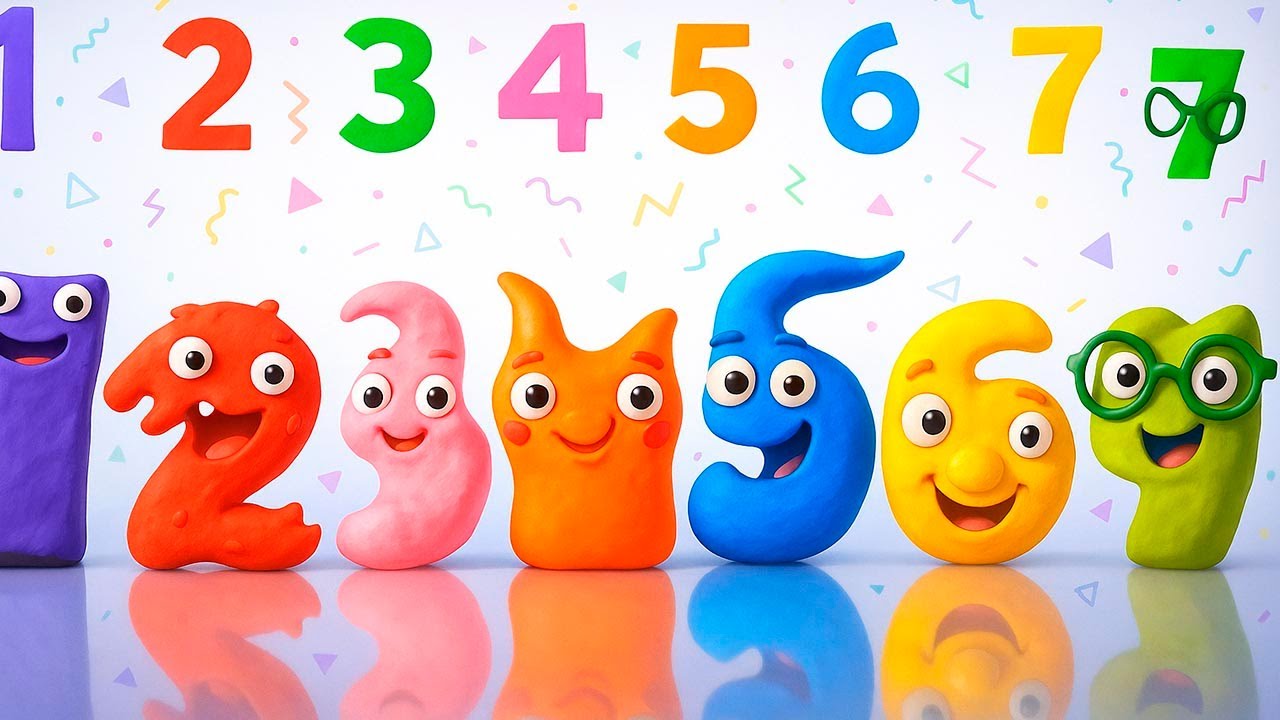 Números de plastilina: ¡juega y aprende! - Plastideas - dibujos animados