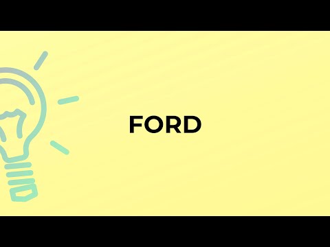 What is the meaning of the word FORD?