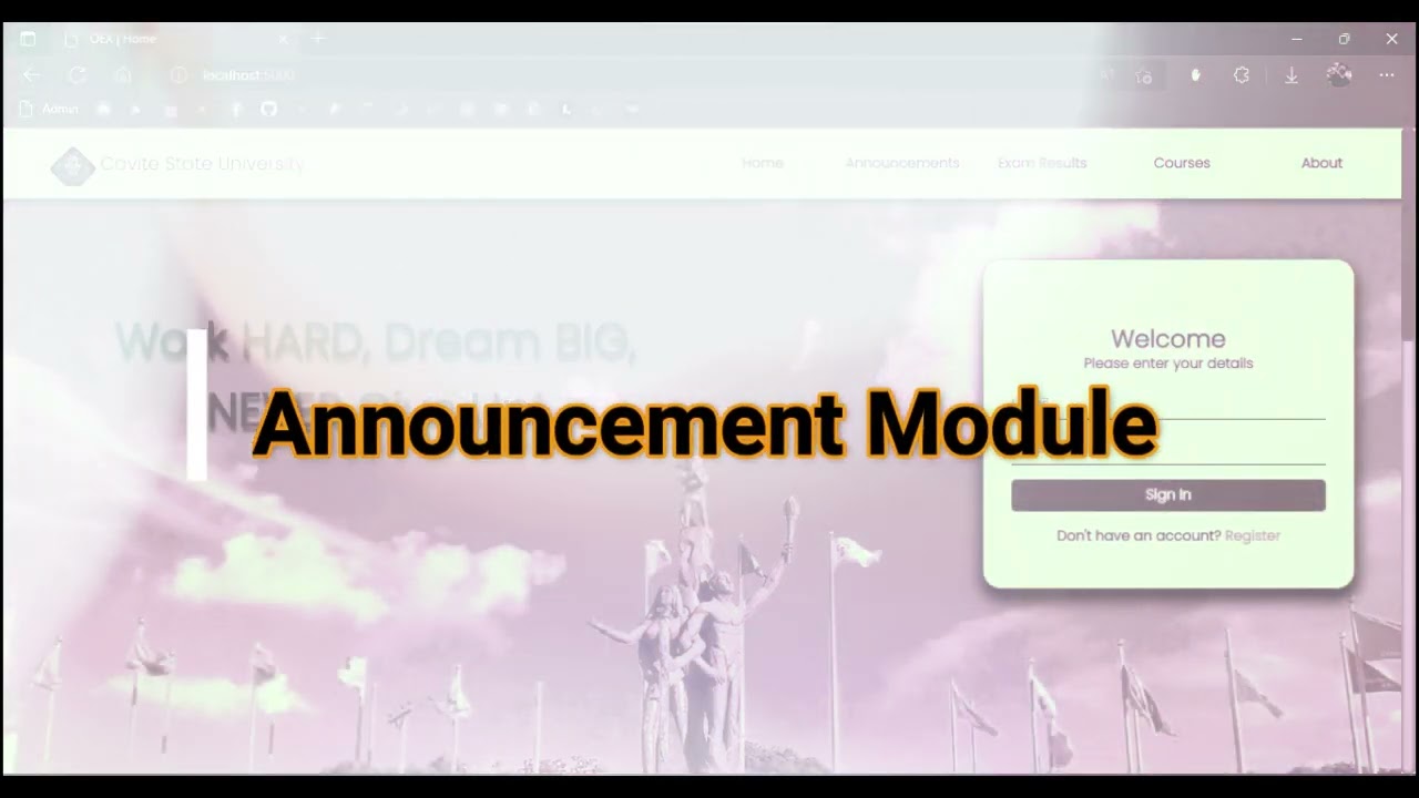 Demonstration of Online Examination System