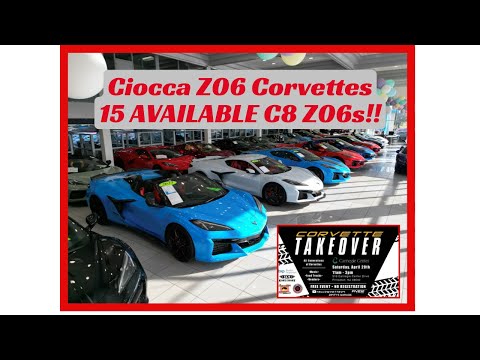 Ciocca Z06 Corvette Inventory Walk - 15 C8 Z06's!