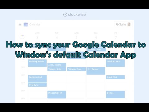 How to sync your Google Calendar to Window's default Calendar App