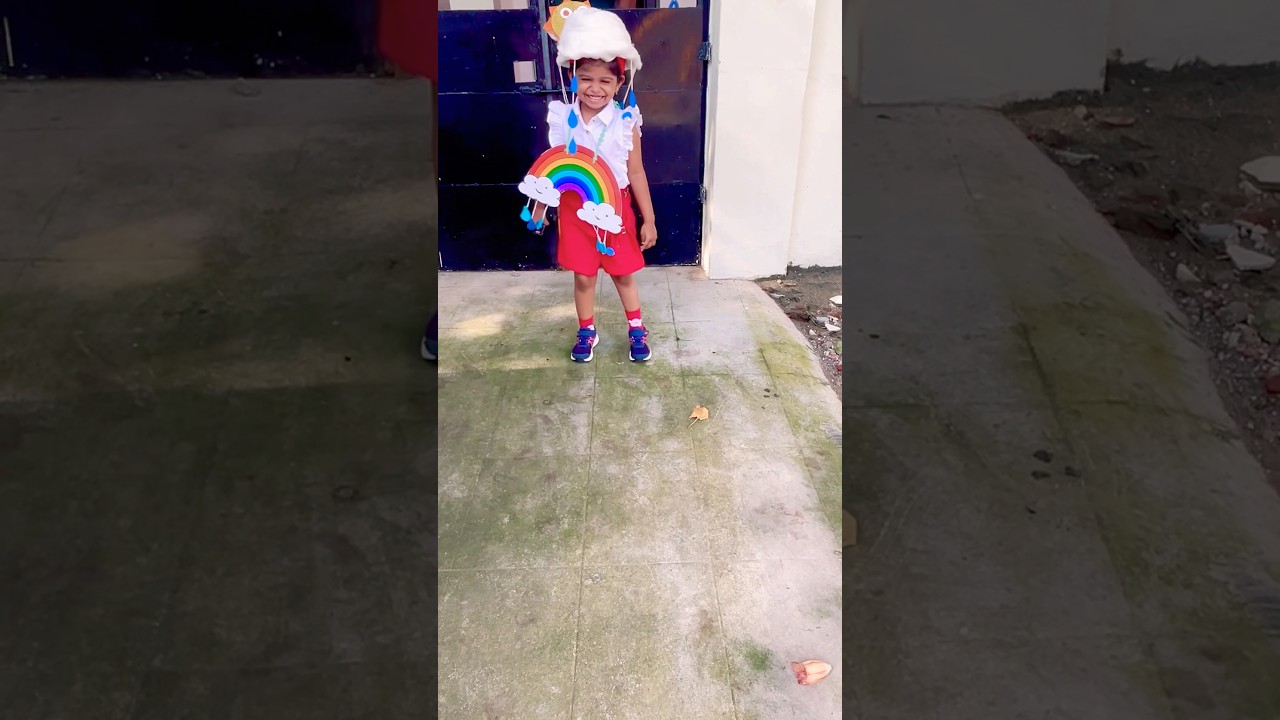 Rainbow fancy dress ❤️ #fancydresscompetition
