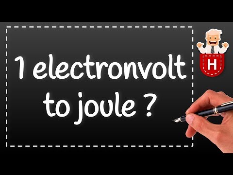 1 electronvolt to joule