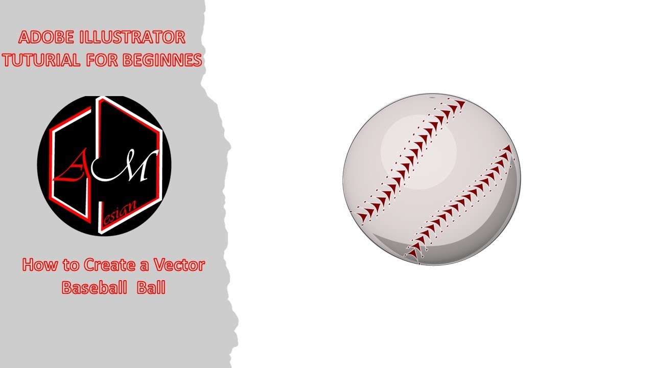 How to Create a Vector Baseball  Ball