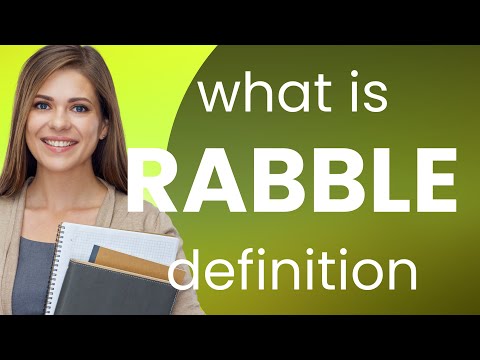 Rabble — what is RABBLE definition