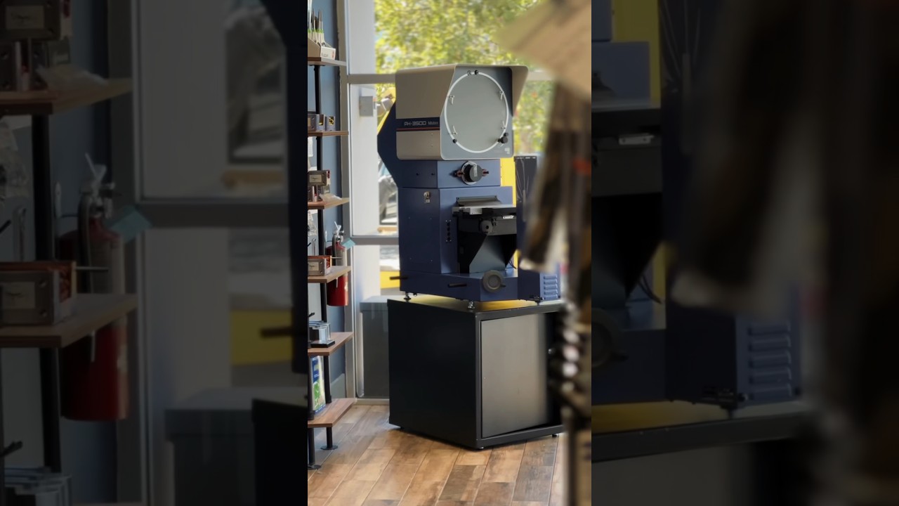 Mitutoyo PH-3515F Profile Projector Install #cncmachining #mitutoyo