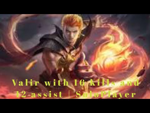 Valir Best Build | Best Play | #Valir_Mage with 16kills and 12 assist | #Solo_Player.